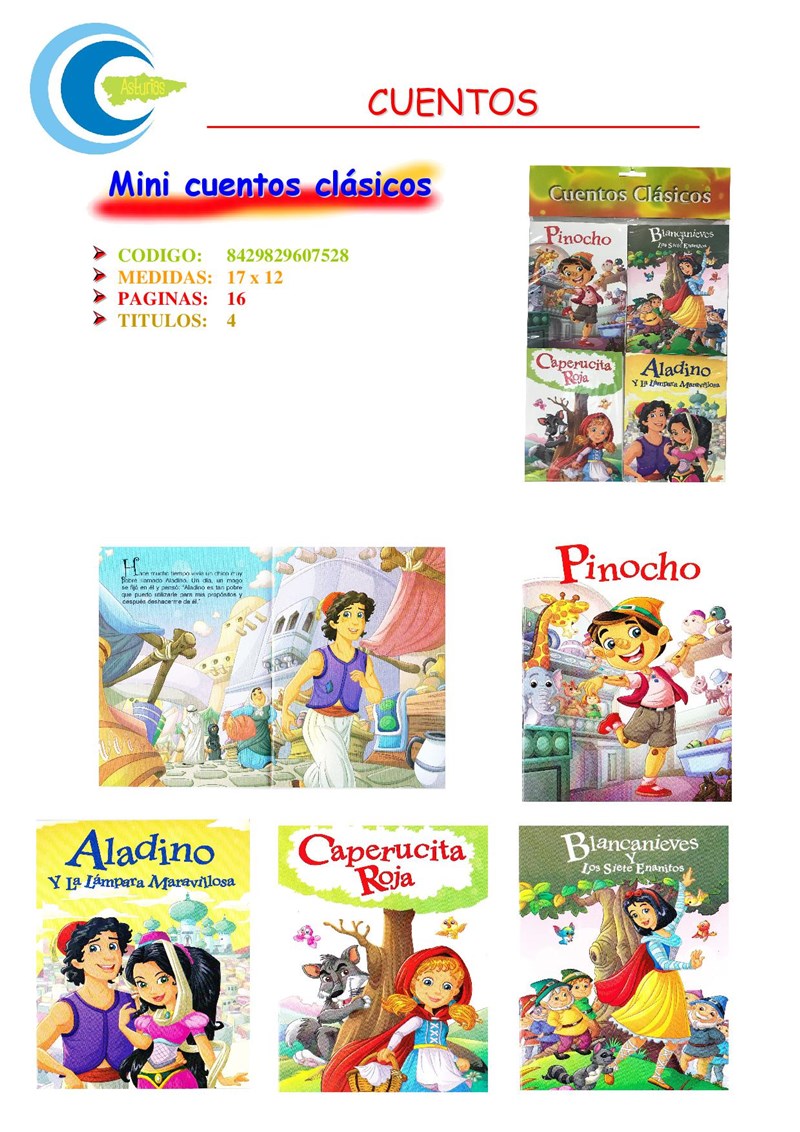 BLISTER 4 CUENTOS CLASICOS - Comics y Cuentos Asturias s.l.